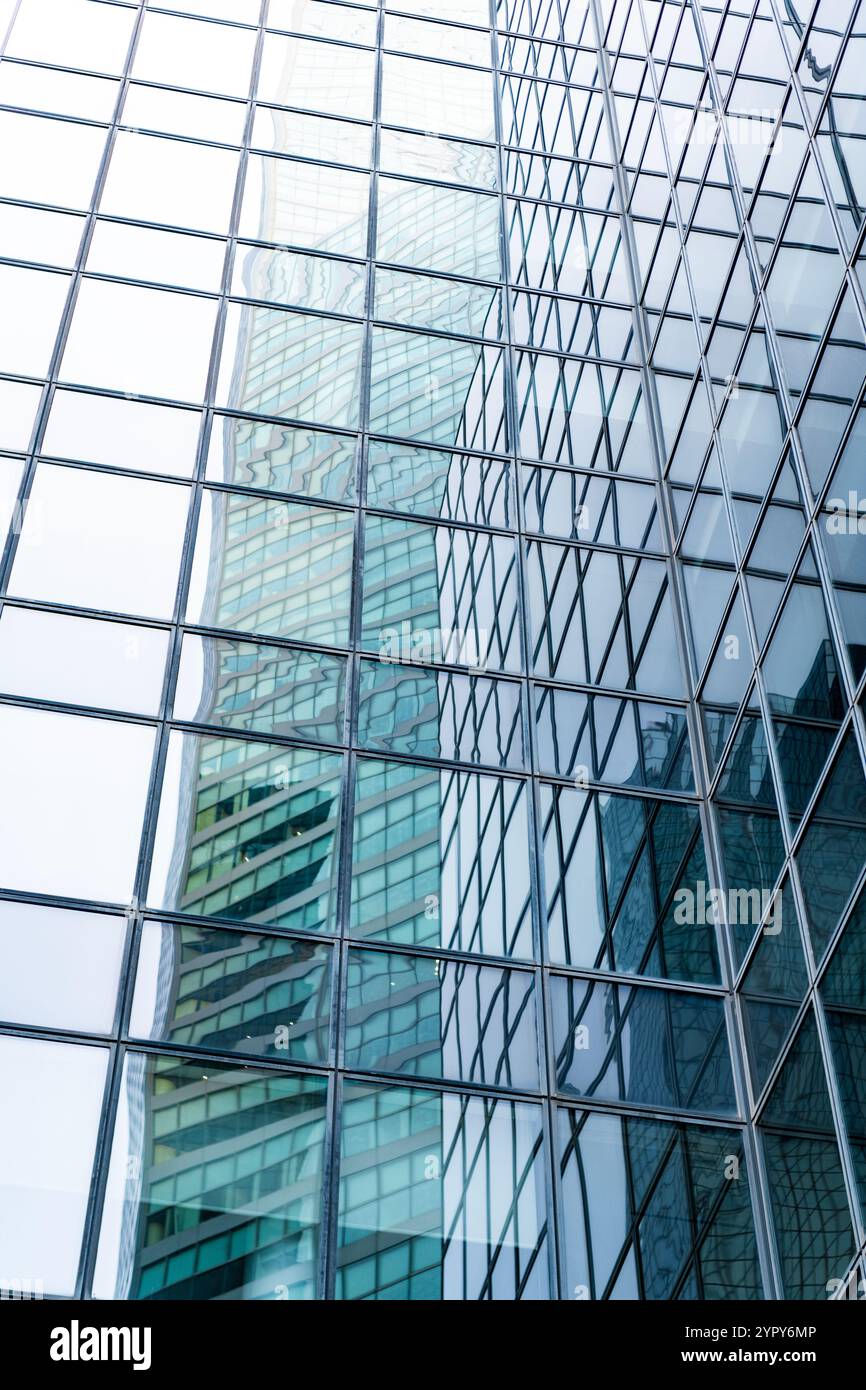 Modern business office. Business building. Building reflecting ...