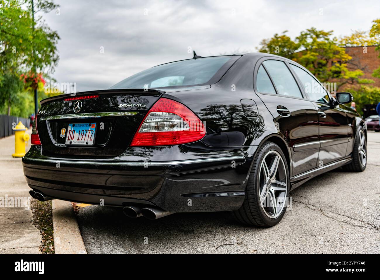 Chicago, Illinois - September 29, 2024: MERCEDES Benz E63 amg . black ...