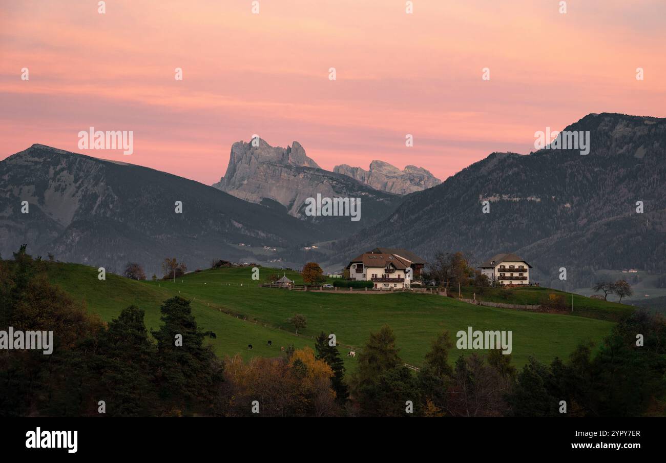 Stunning Sunset Over Dolomitic Mountains: Experience the Breathtaking ...