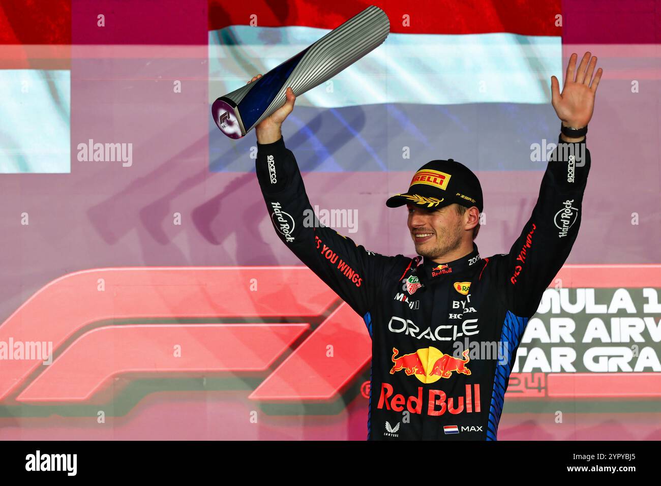 Lusail, Qatar. 1st Dec, 2024. Red Bull's Dutch Driver Max Verstappen ...
