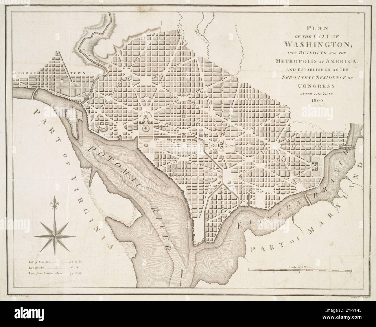 Map of baker hi-res stock photography and images - Alamy