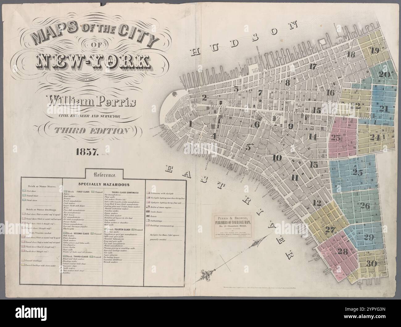 Maps of the city of New-York, [Volume 2] 1857 - 1862 by Perris, William ...