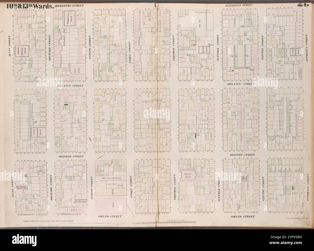 Map bounded by Rivington Street, Attorney Street, Grand Street, Allen ...