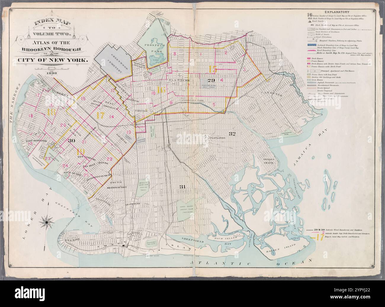 Index Map to Volume Two. Atlas of the Brooklyn Borough of the City of ...
