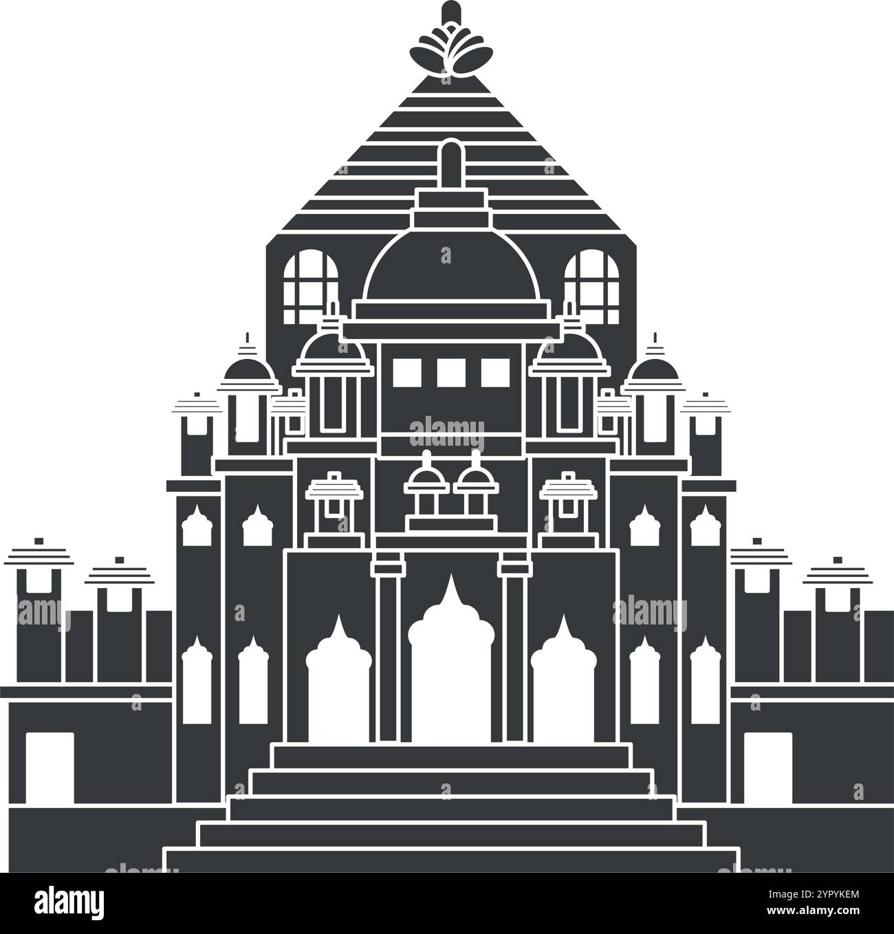 akshardham hindu temple Stock Vector Image & Art - Alamy