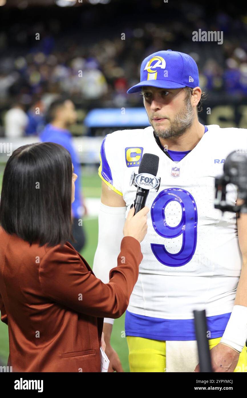 New Orleans, United States. 01st Dec, 2024. Los Angeles Rams ...