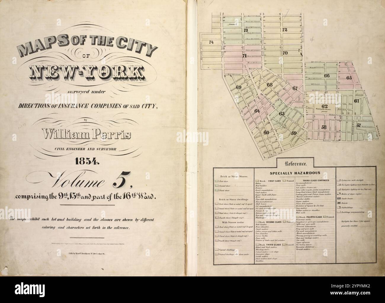 Maps of the city of New York , Volume 5, [Title page and index map ...