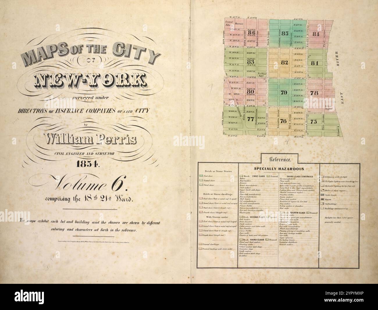Maps of the city of New York , Volume 6, [Title page and index map ...