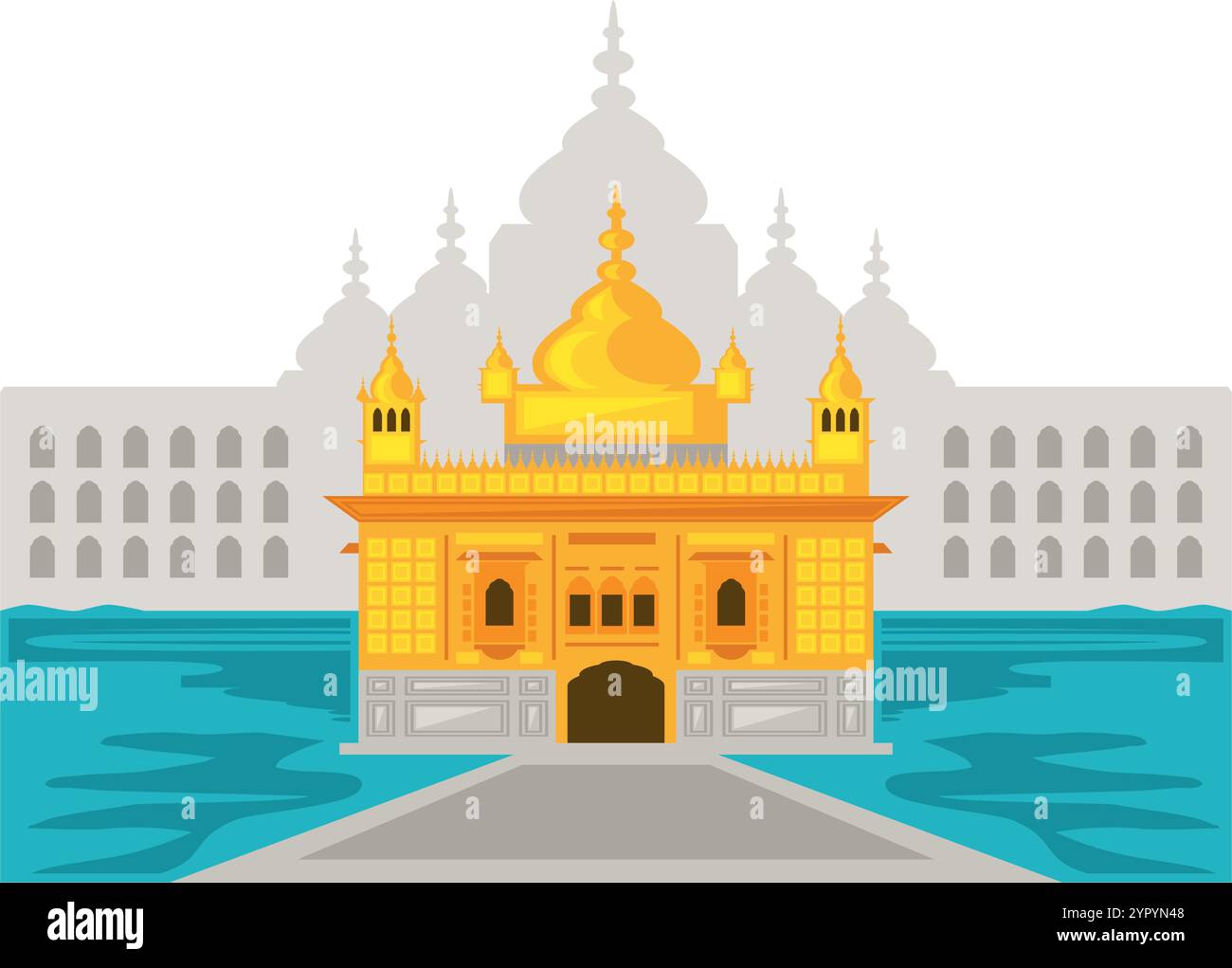 golden temple monument Stock Vector Image & Art - Alamy