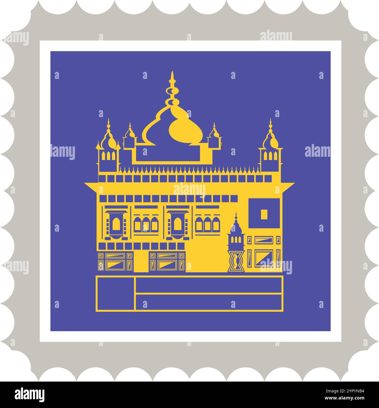 golden temple postage stamp Stock Vector Image & Art - Alamy