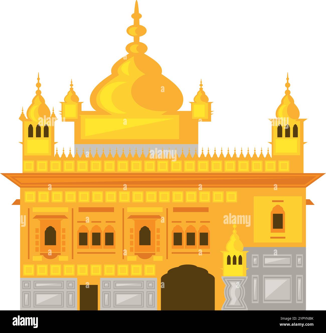 golden temple of sikhism Stock Vector Image & Art - Alamy