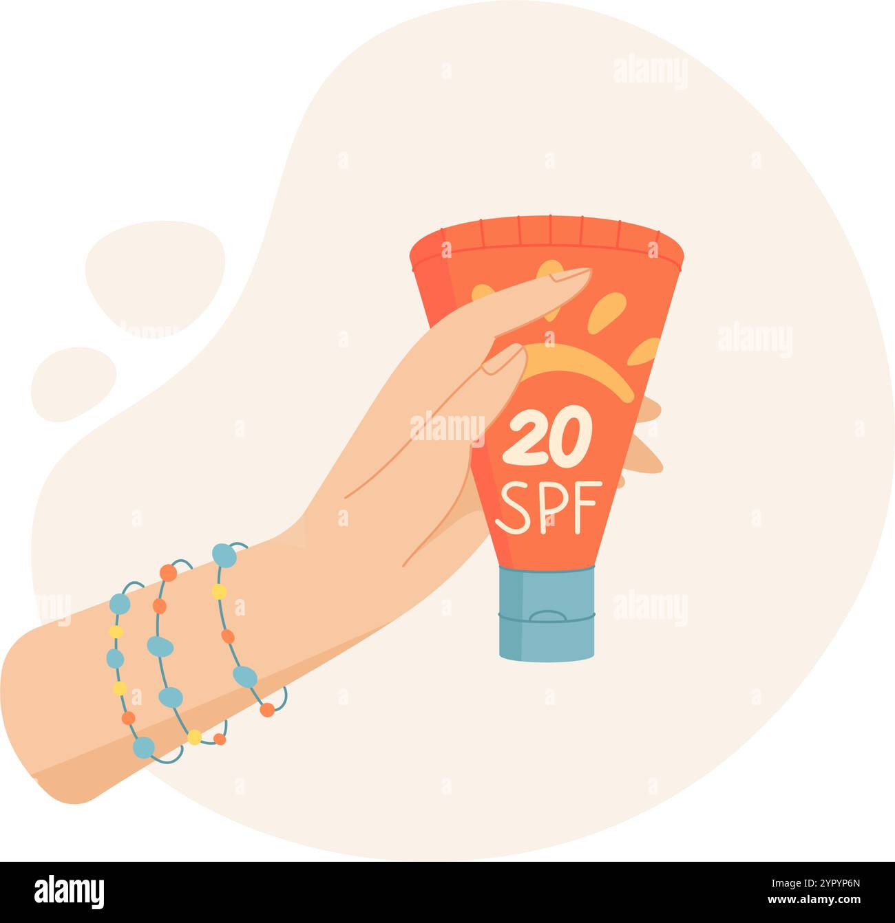 Girl skin sunburn illustration hi-res stock photography and images - Alamy