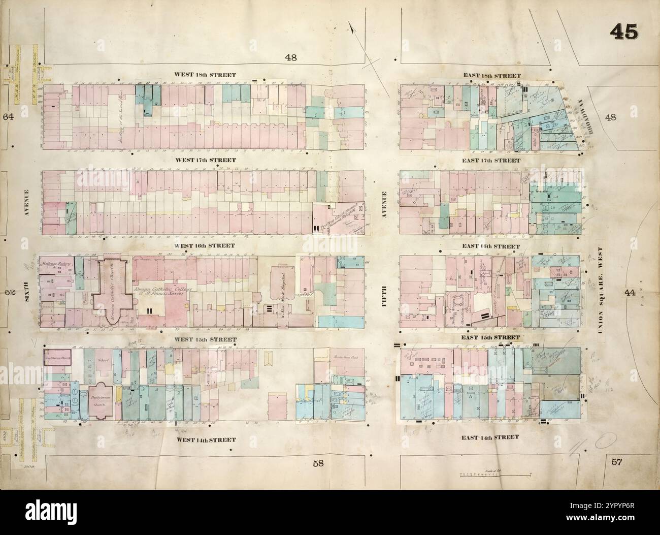 Aerial union square new york hi-res stock photography and images - Alamy