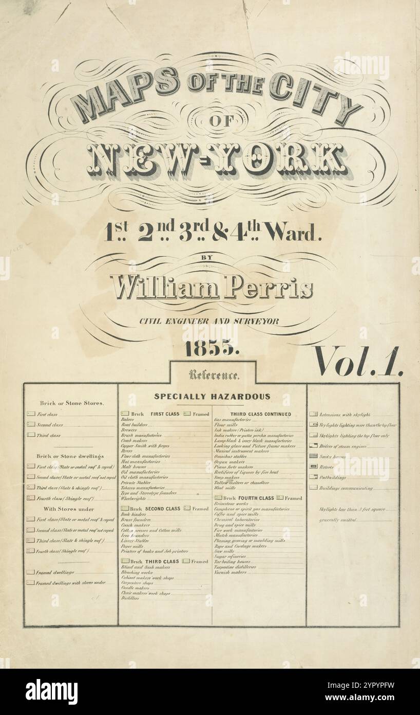 Maps of the City of New York 1st, 2nd, 3rd, & 4th Ward, by Williams ...