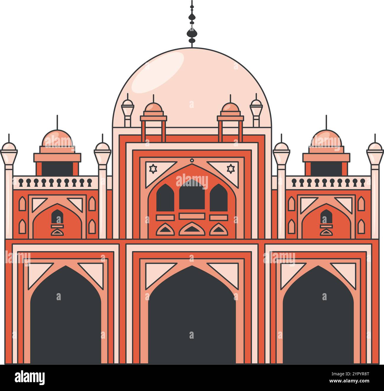 humayun tomb in india Stock Vector Image & Art - Alamy