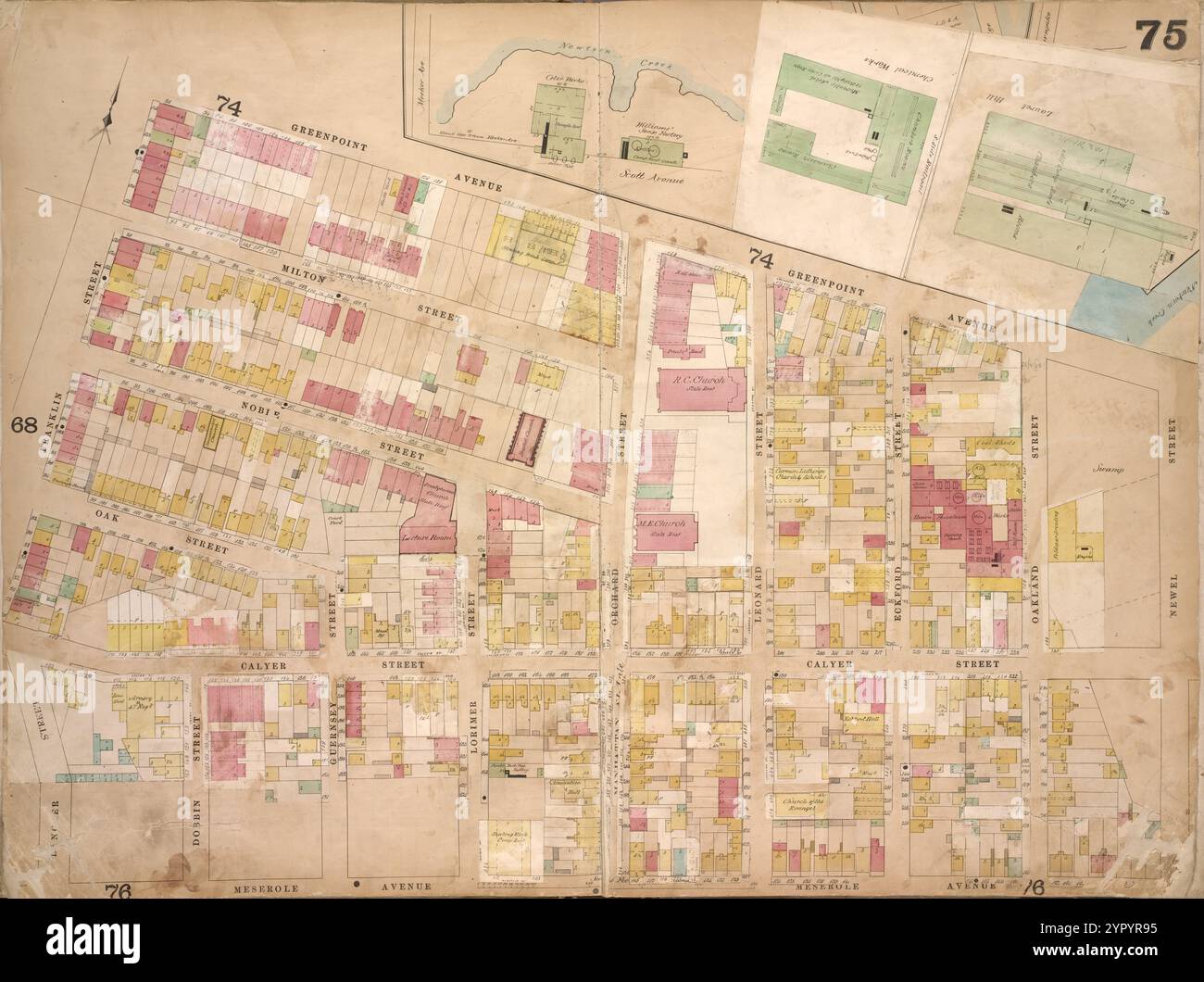 Aerial greenpoint new york hi-res stock photography and images - Alamy