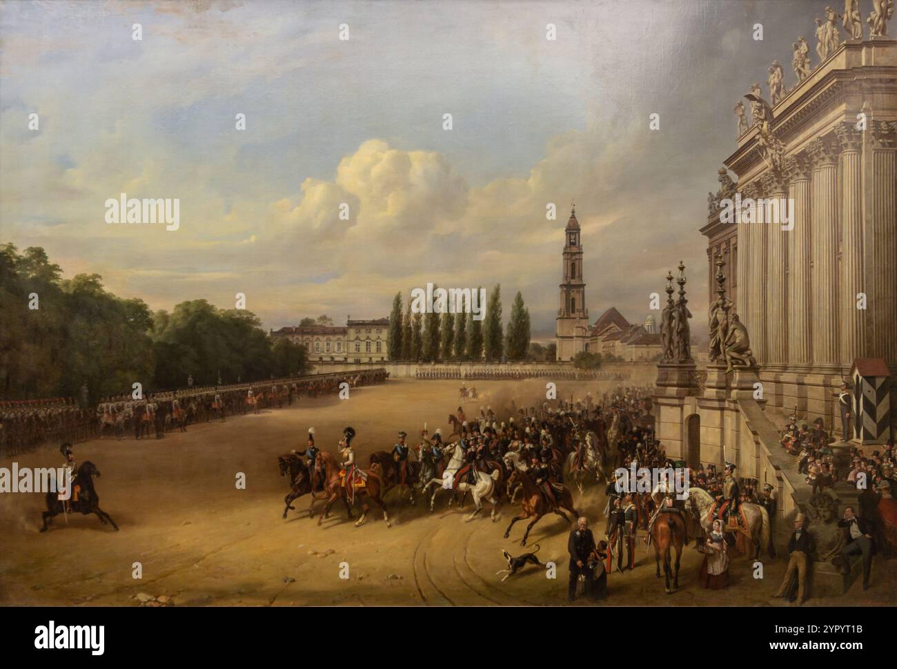 Parade in Potsdam in 1817, by Franz Krüger, 1849 Stock Photo - Alamy