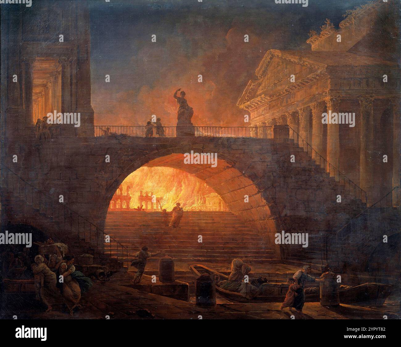 Hubert robert fire hi-res stock photography and images - Alamy