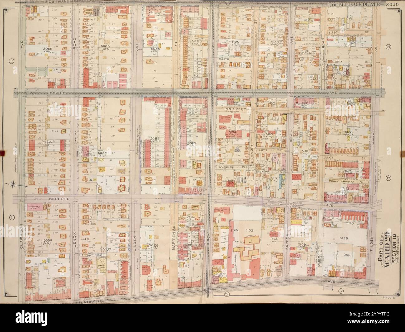 Brooklyn, Vol. 5, Double Page Plate No. 16; Part of Ward 29, Section 16 ...