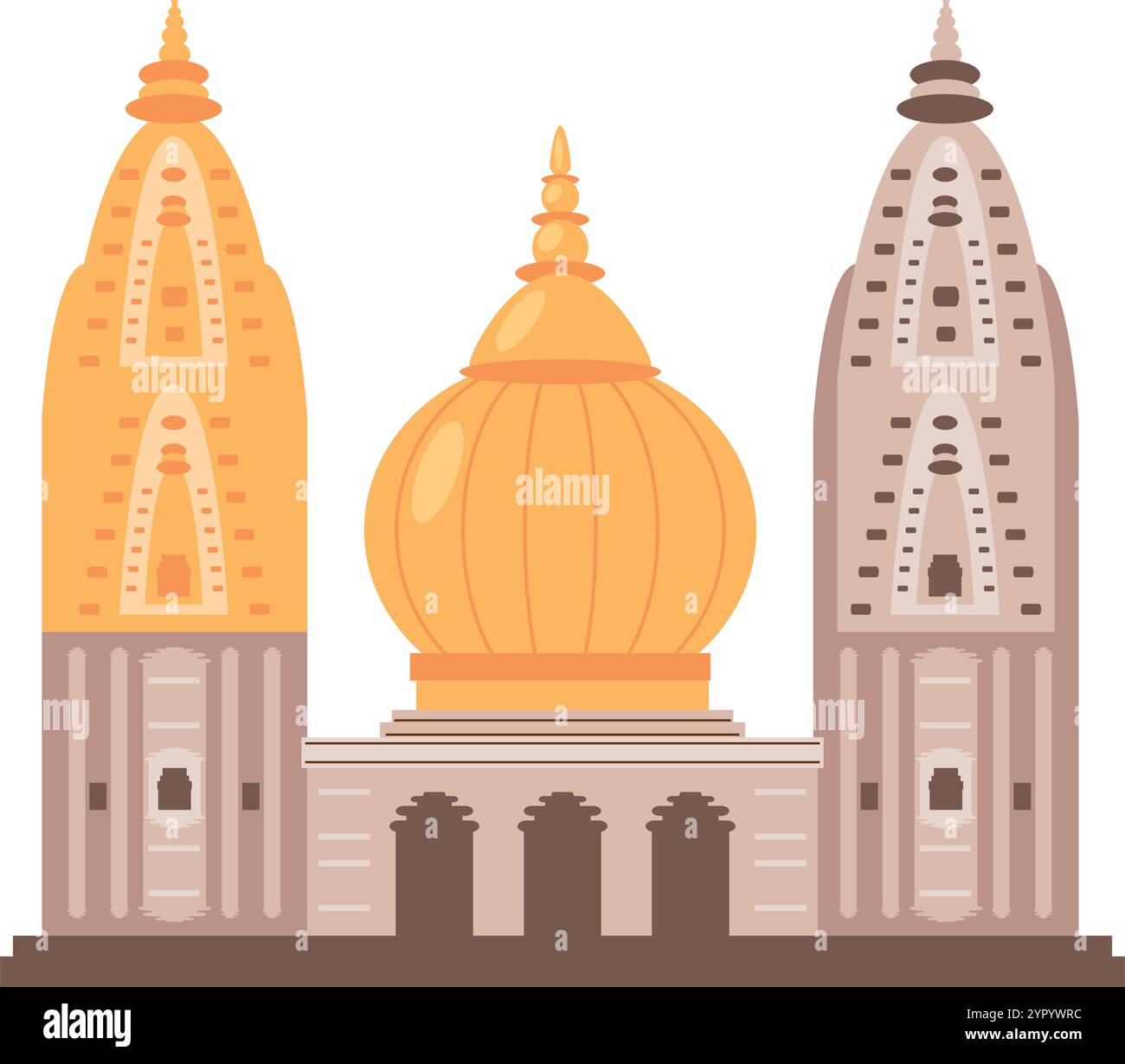 kashi vishwanath temple building Stock Vector Image & Art - Alamy