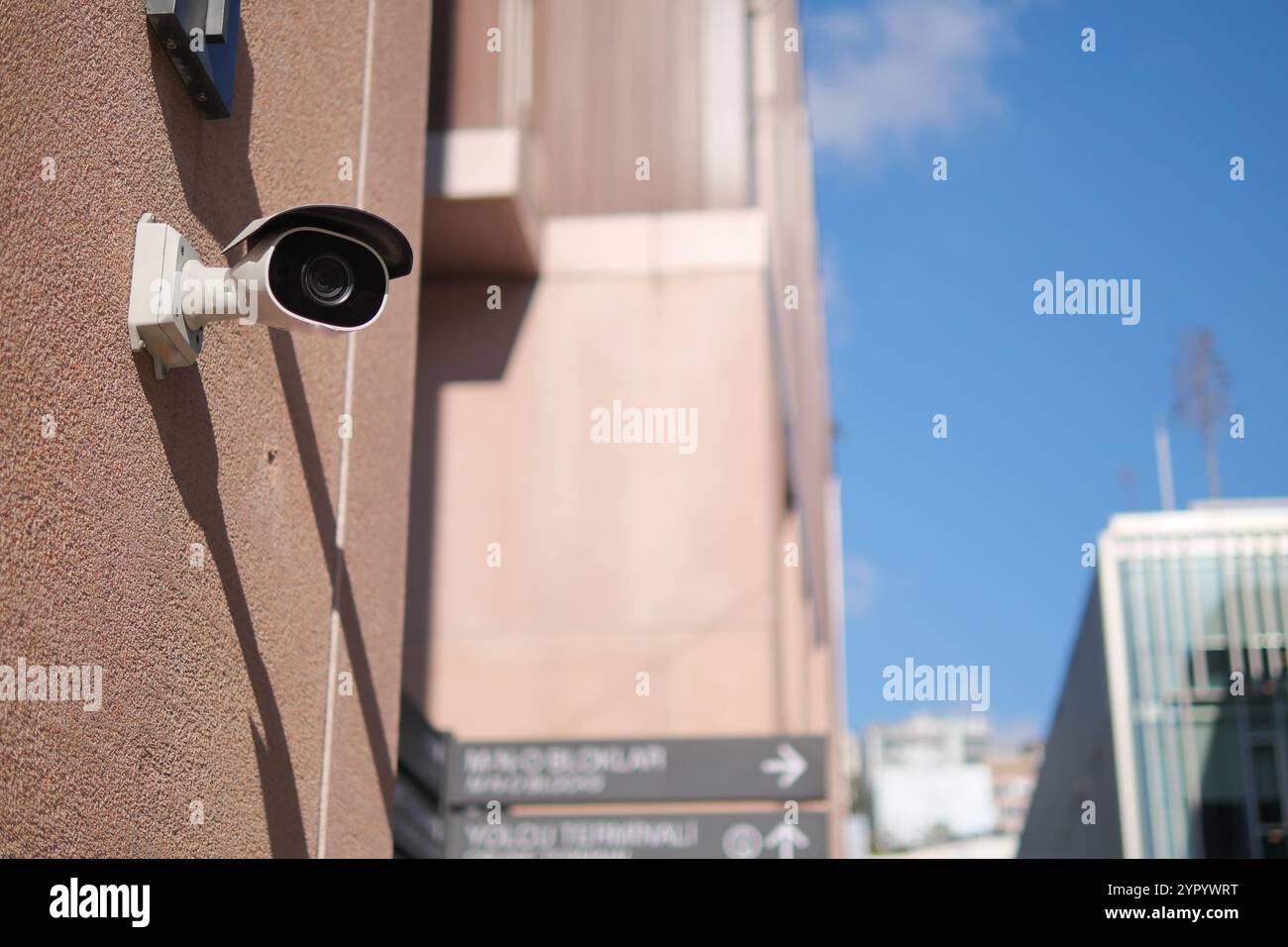 CCTV security camera operating outdoor Stock Photo - Alamy