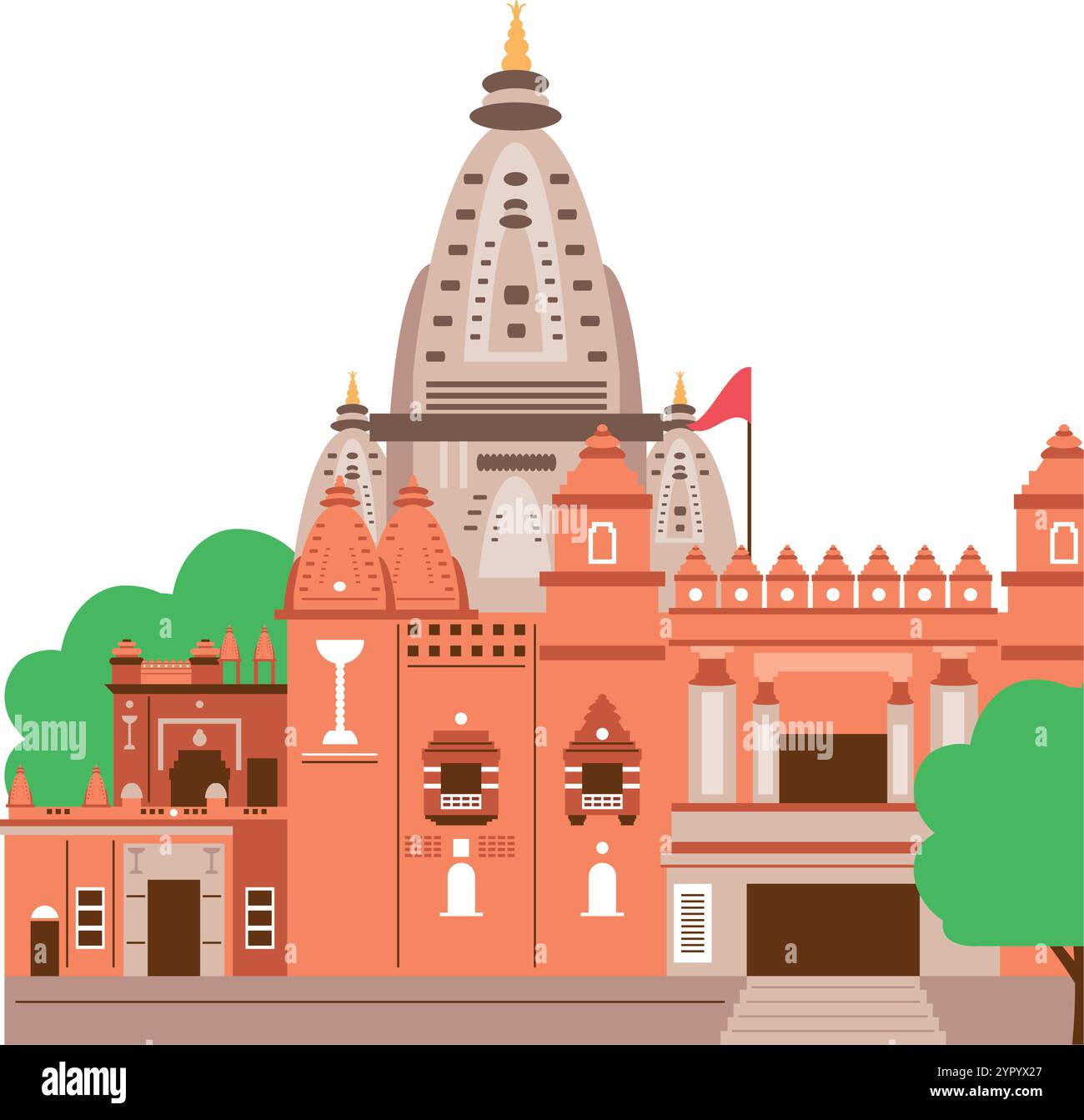 kashi vishwanath temple gali Stock Vector Image & Art - Alamy