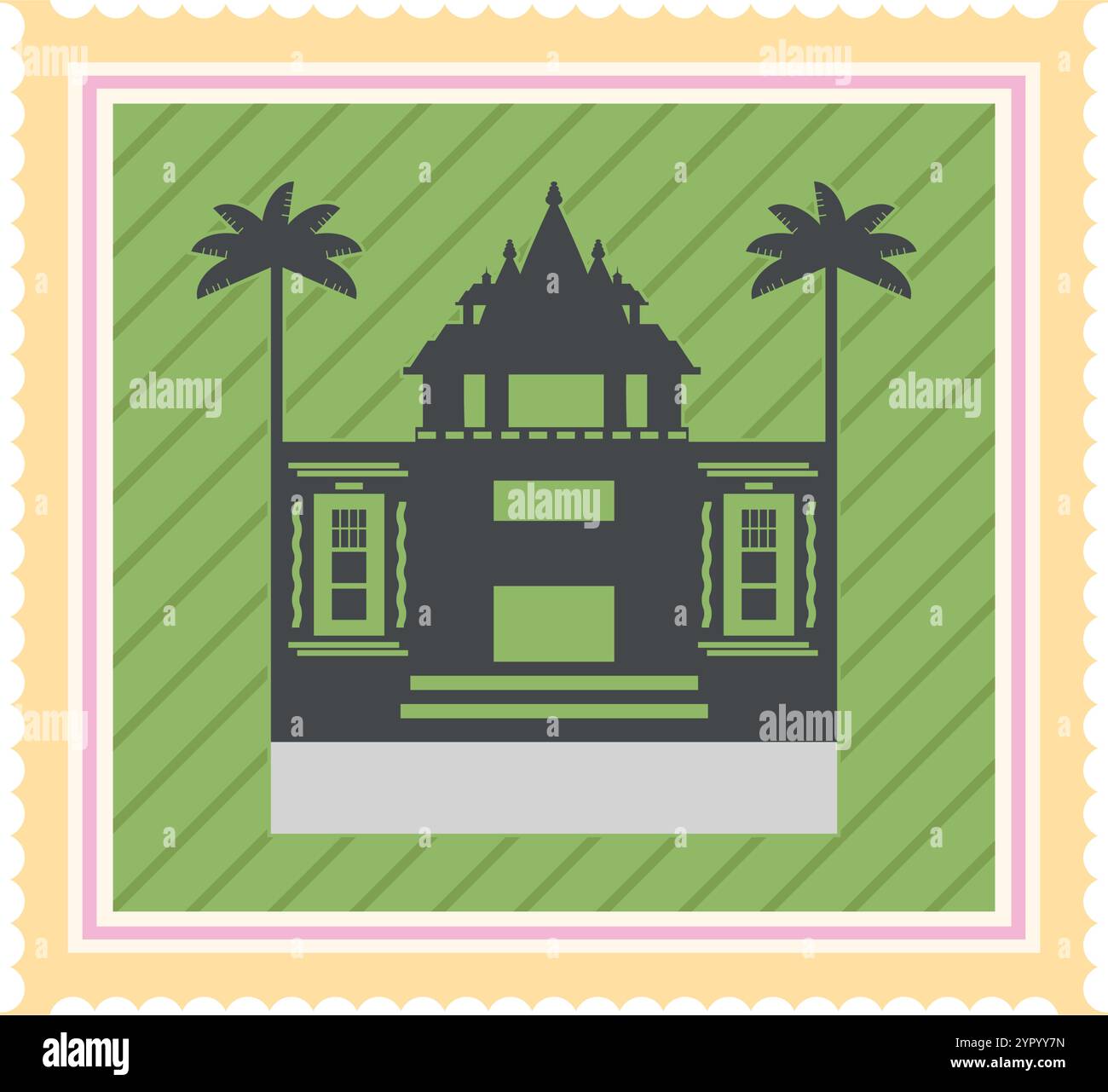 tulsi manas temple postage stamp Stock Vector Image & Art - Alamy