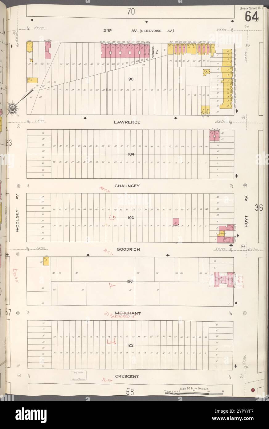 Queens V. 2, Plate No. 64 [Map bounded by 2nd Ave., Hoyt Ave., Crescent ...