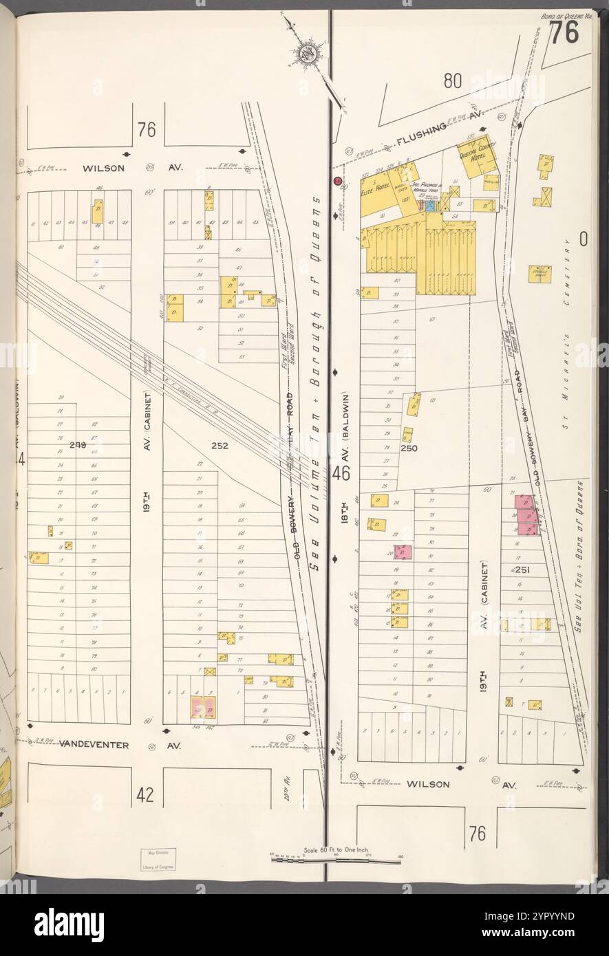 Queens V. 2, Plate No. 76 [Map bounded by Wilson Ave., Old Bowery Bay ...