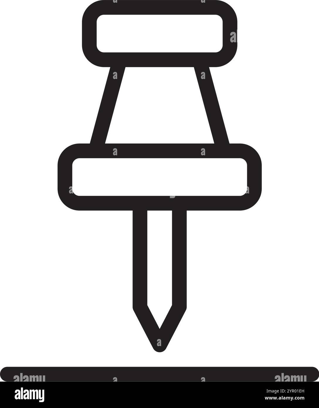 Pushpin world map Stock Vector Images - Alamy