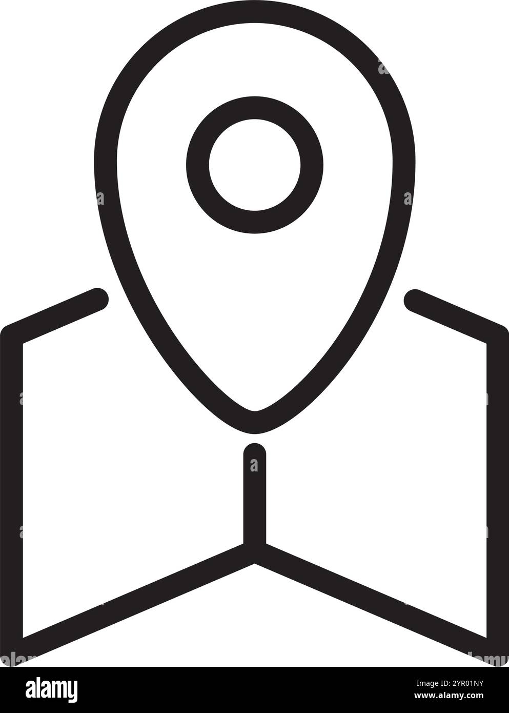 map gps location pin icon Stock Vector Image & Art - Alamy