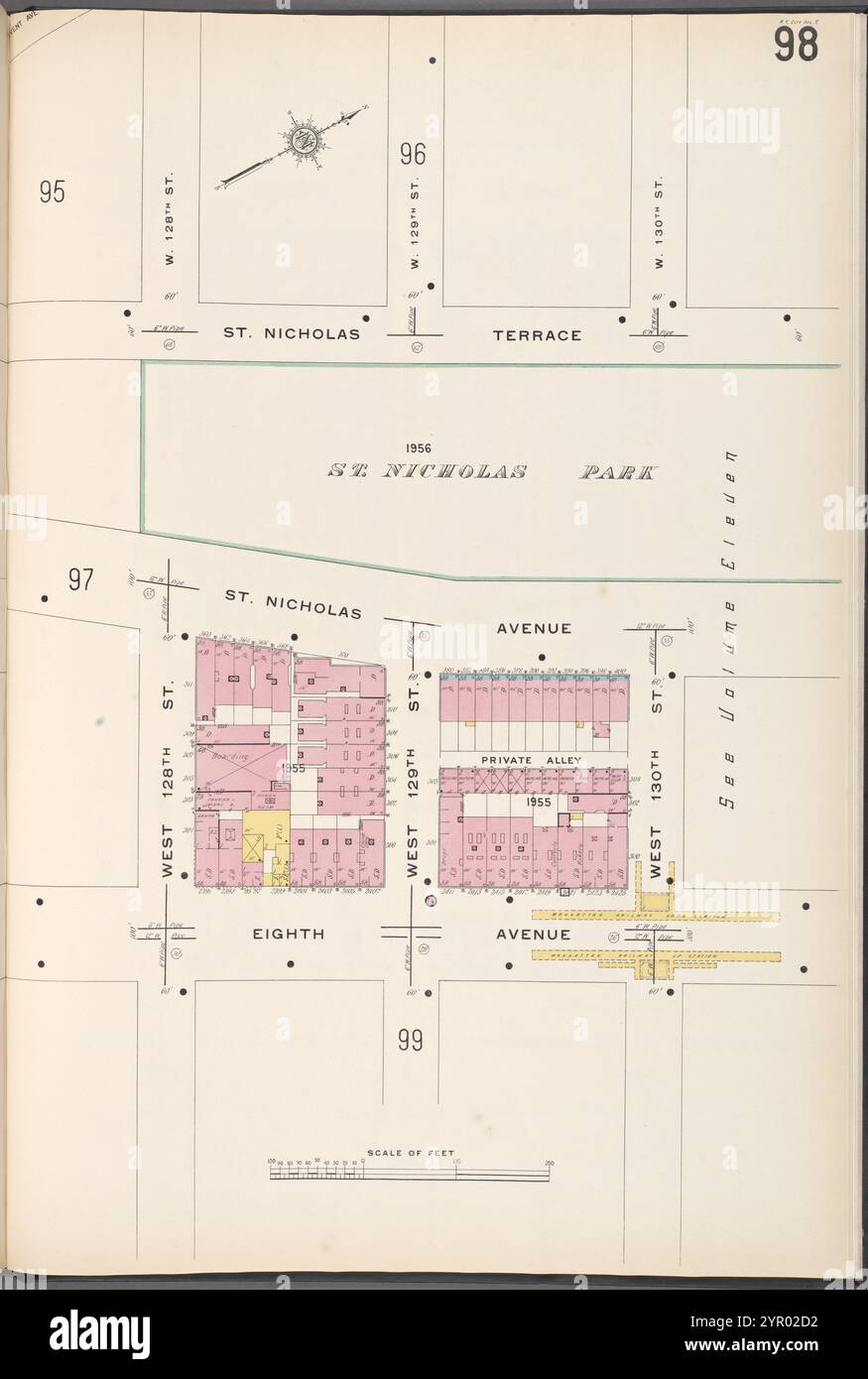 Manhattan V. 7, Plate No. 98 [Map bounded by St. Nicholas Terrace, W ...