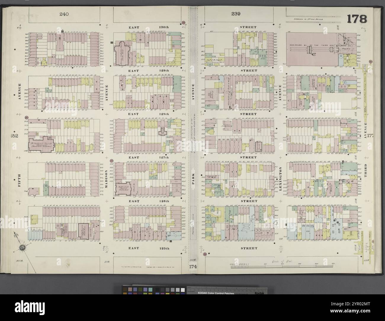 Manhattan, V. 8, Double Page Plate No. 178 [Map bounded by E. 130th St ...