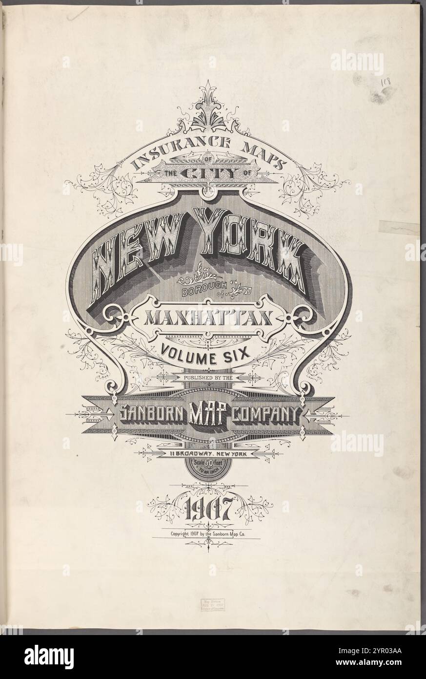 Insurance maps of the City of New York. Borough of Manhattan. Published ...