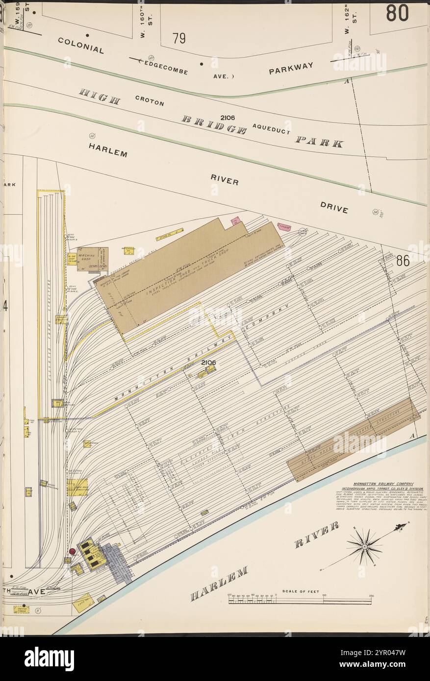 Manhattan, V. 11, Plate No. 80 [Map bounded by Colonial Parkway, Harlem ...