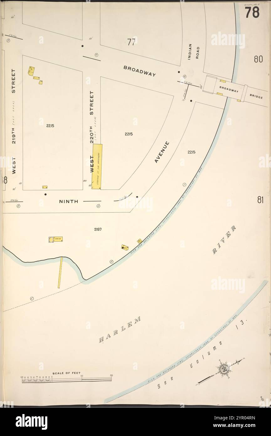 Manhattan, V. 12, Plate No. 78 [Map bounded by Broadway, Harlem River ...