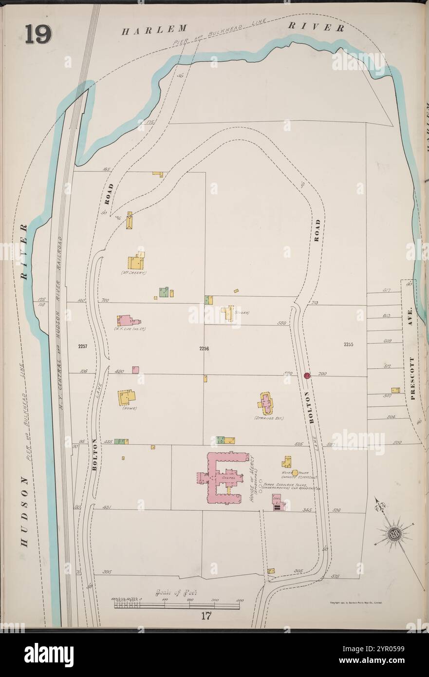 Manhattan, V. 12, Plate No. 19 [Map bounded by Harlem River, Hudson ...