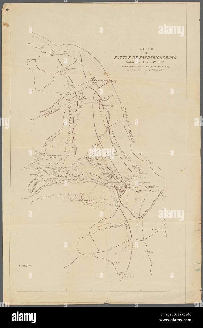 Sketch of the battle of Fredericksburg, Saturday, Dec. 13th 1862, Right ...