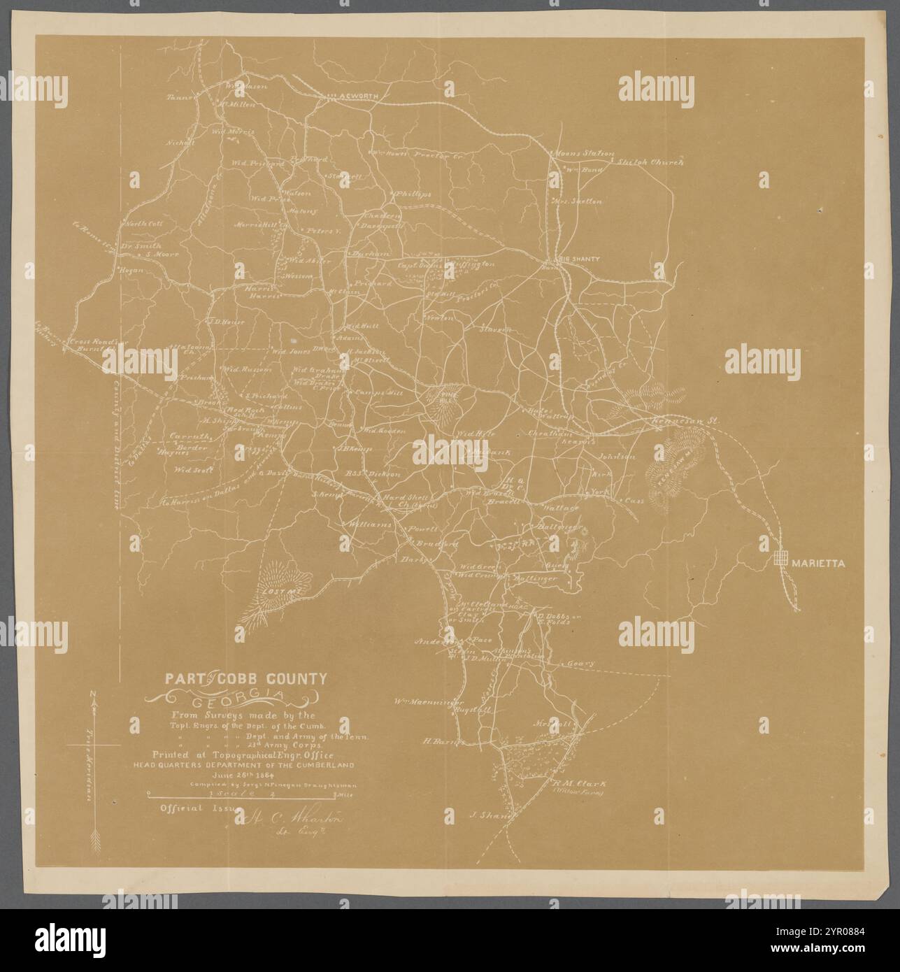 Cobb county map hi-res stock photography and images - Alamy