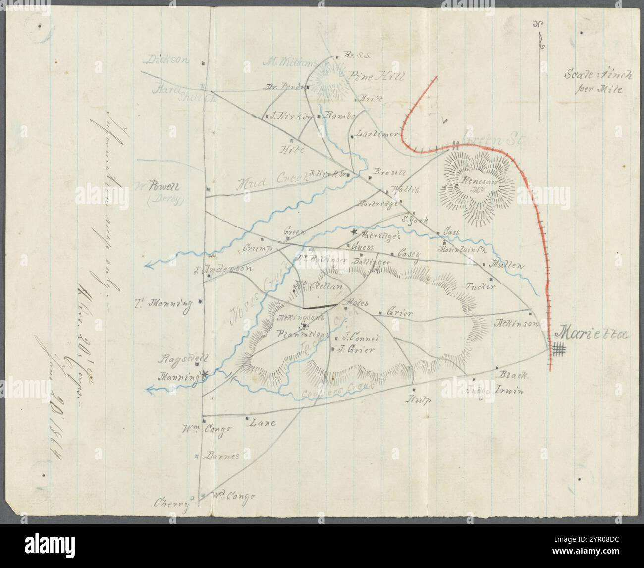 Information map only, H. Qrs. 20[th?] Corps, June 20, 1864: [central ...