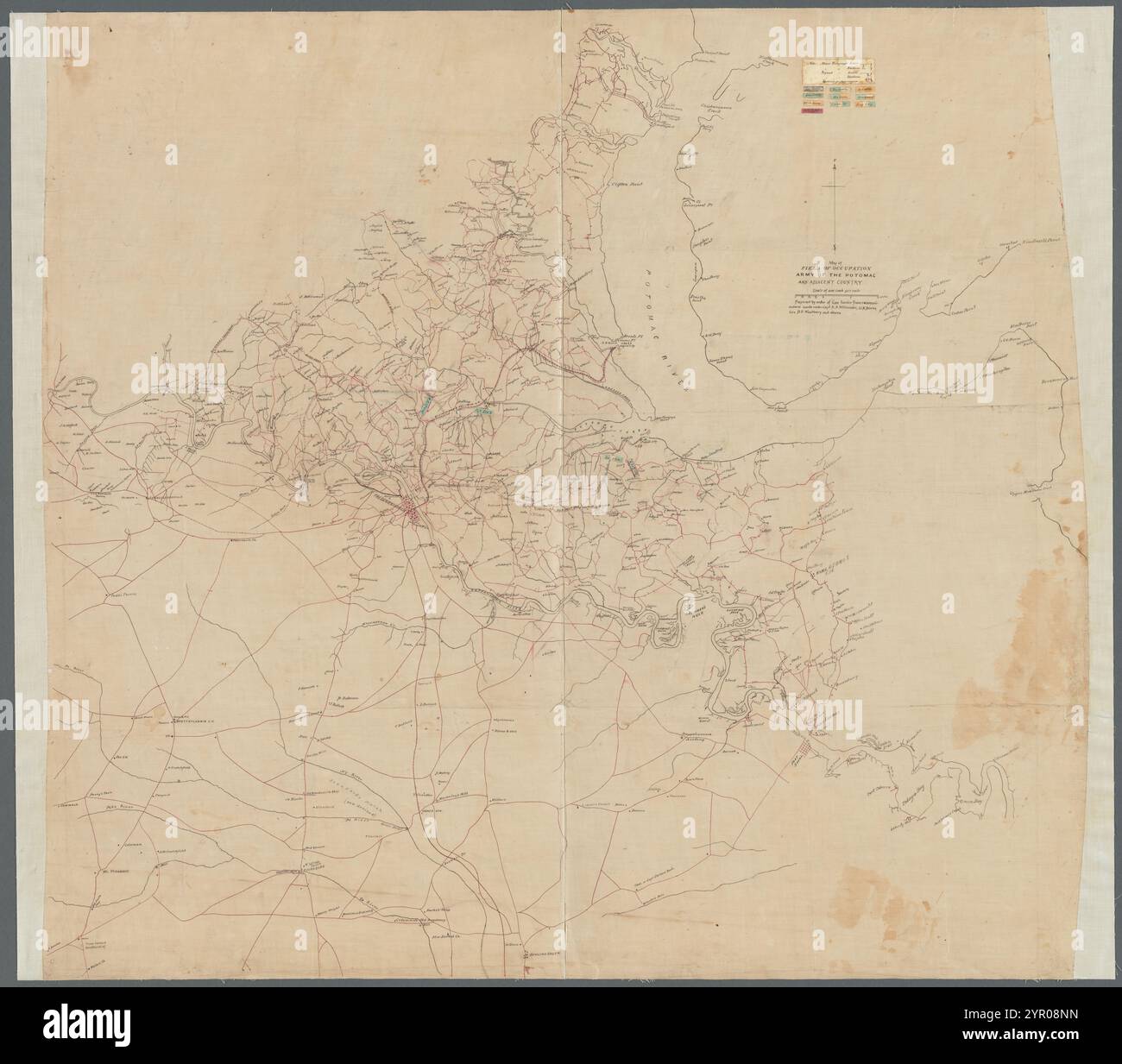 Map of field of occupation, Army of the Potomac and adjacent country ...