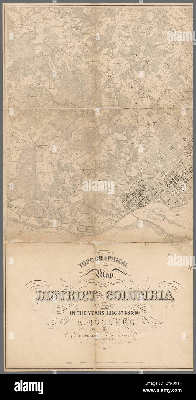 Topographical map of the District of Columbia: surveyed in the years ...