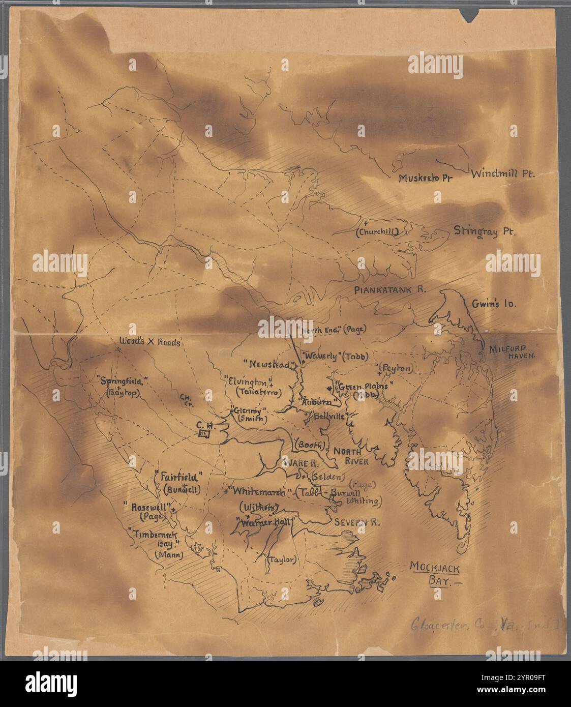 Map of gloucester hi-res stock photography and images - Alamy