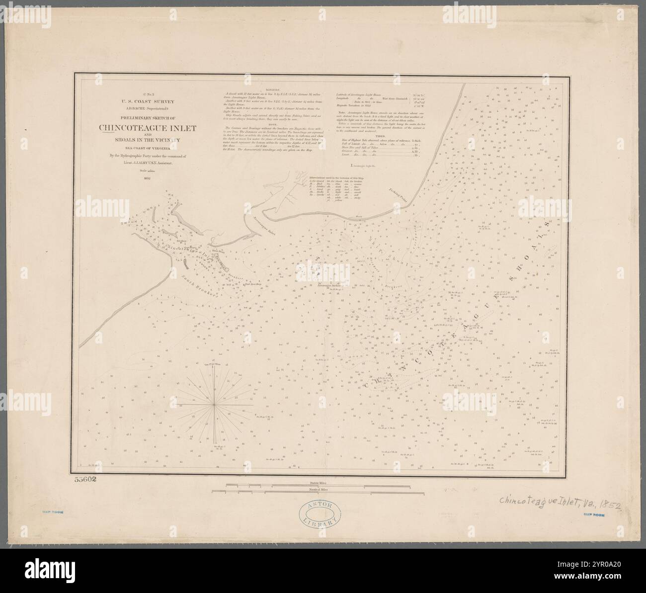 Preliminary sketch of Chincoteague Inlet and shoals in the vicinity ...