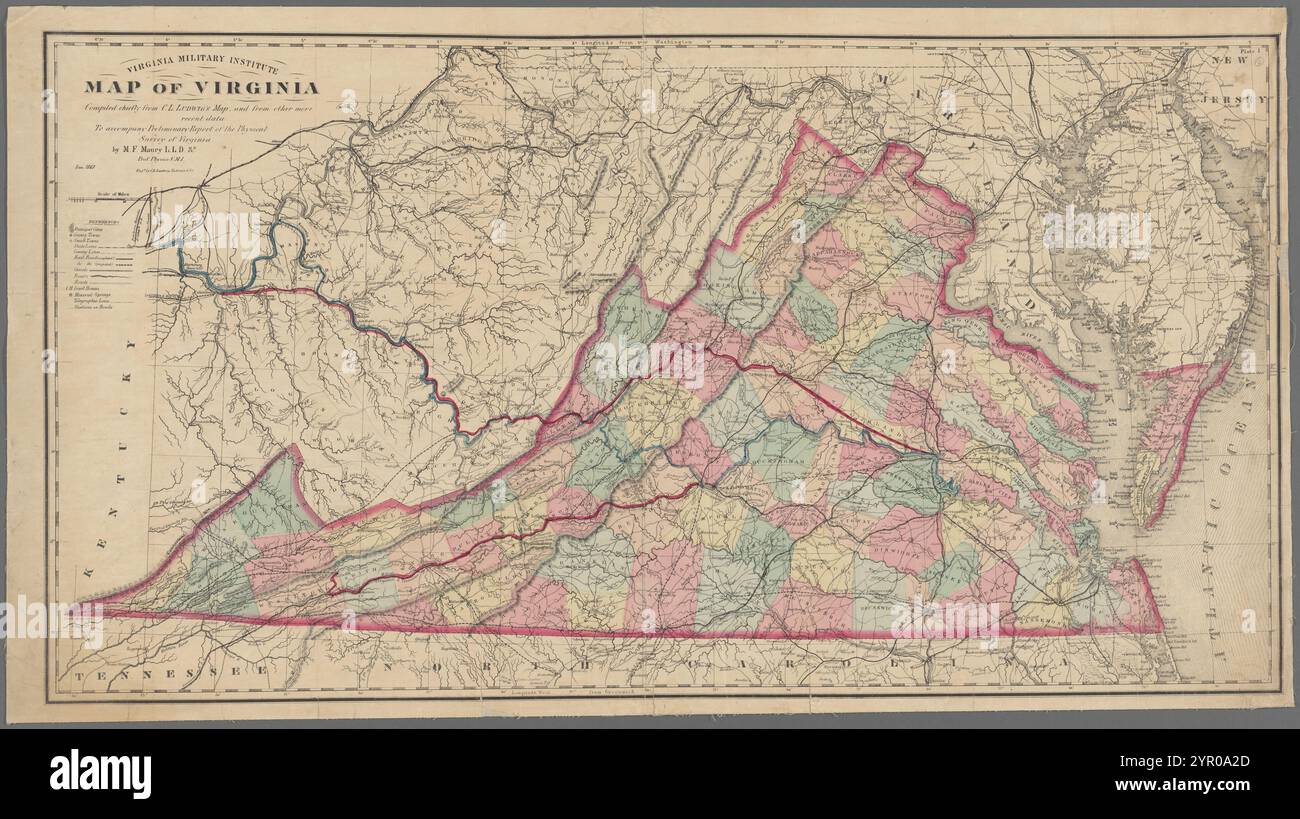 Virginia military institute map hi-res stock photography and images - Alamy