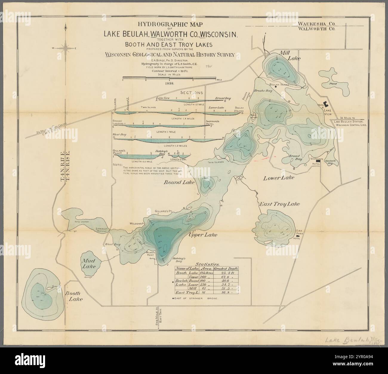 Beulah map hi-res stock photography and images - Alamy