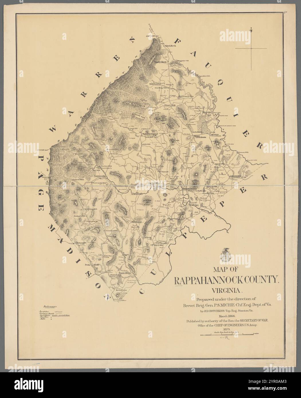 Rappahannock county map hi-res stock photography and images - Alamy