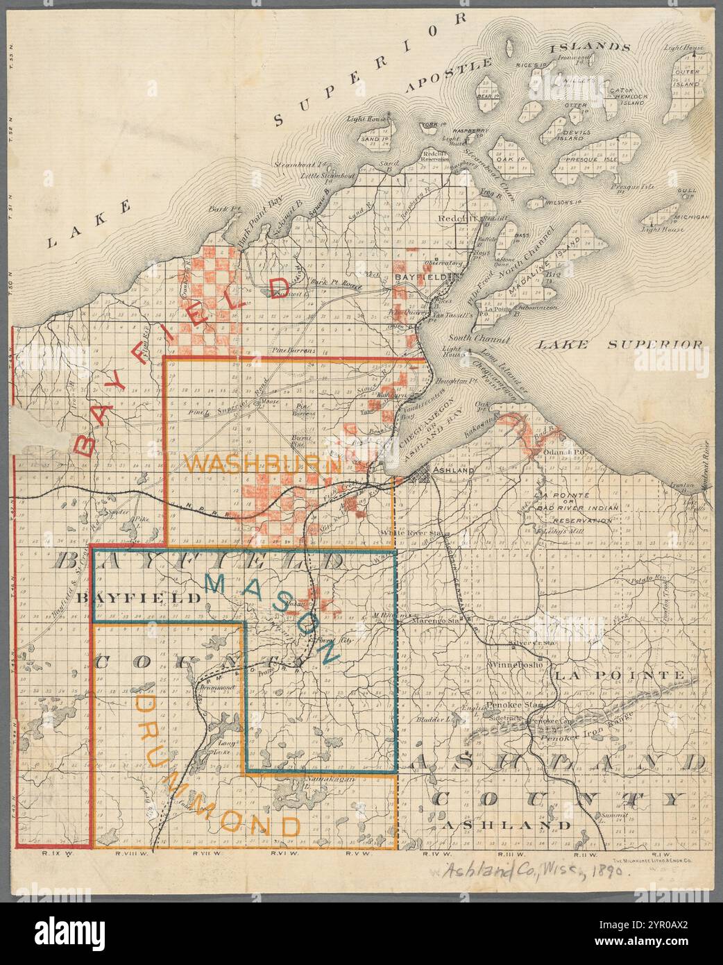 Map of bayfield hi-res stock photography and images - Alamy