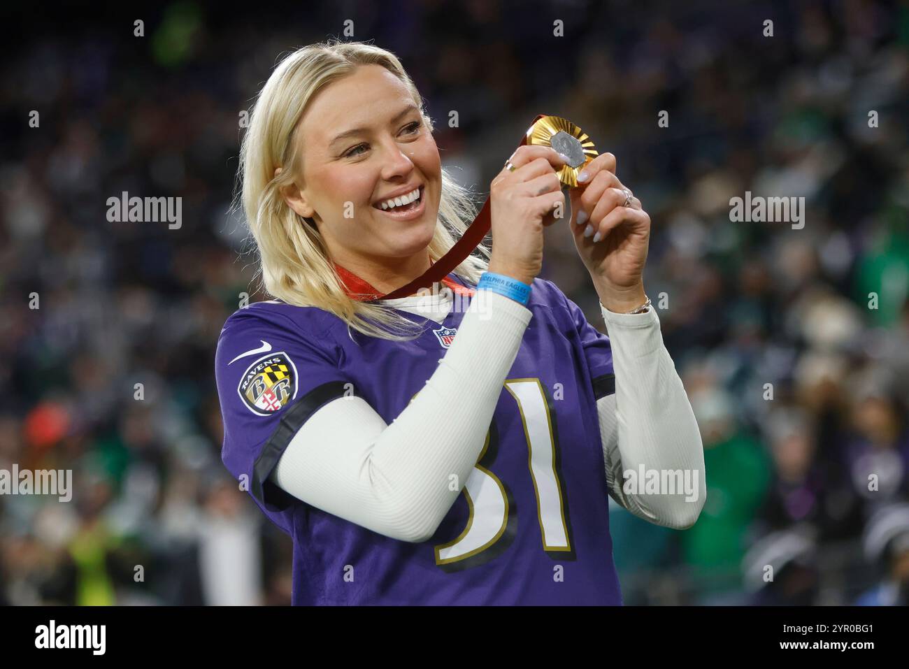 December 1, 2024: Paralympic athlete Jessica Long is honored during a ...