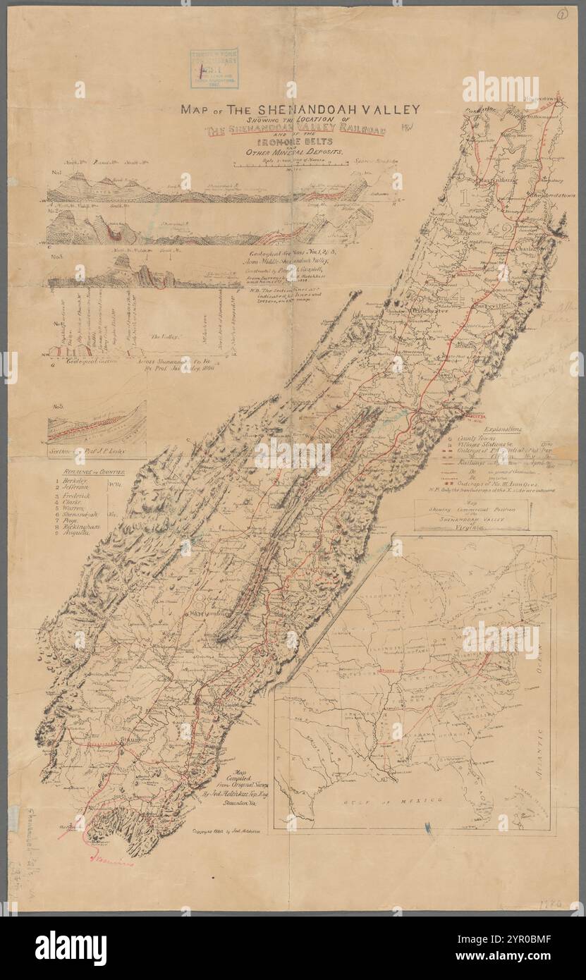 Map of the Shenandoah Valley : showing the location of the Shenandoah ...